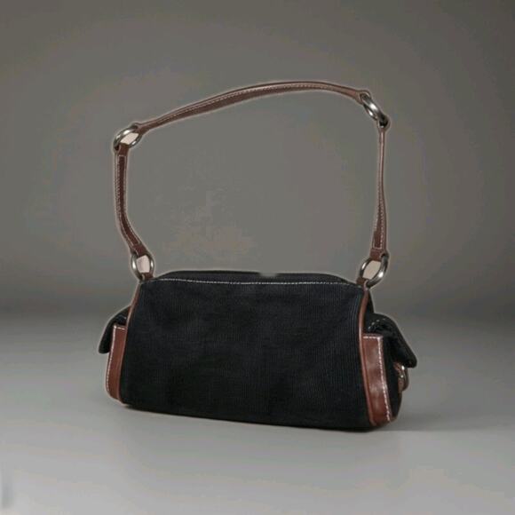 Amanda Smith | Bags | Vintage Amanda Smith Black Corduroy Baguette ...